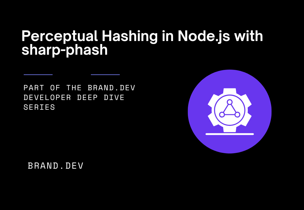 Perceptual Hashing in Node.js with Sharp pHash for Developers